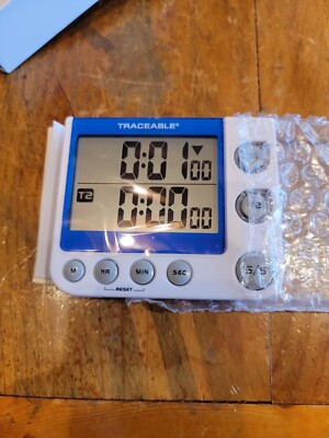 Traceable 5017 Flashing LED Alert Big-Digit Timer, Dual channel 6KED8 ...