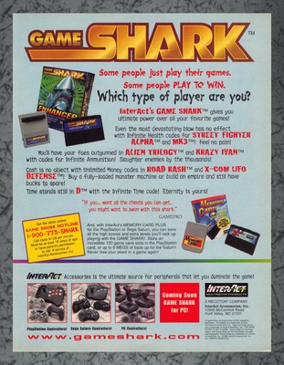 GameShark Playstation 1 PS1 Nintendo 64 Sega Saturn Print Ad Vintage ...