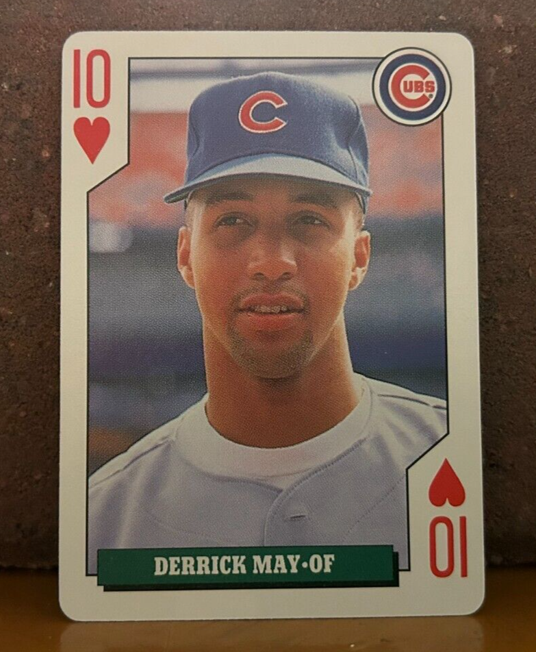 BASEBALL CARD NEW FRESH FROM PACK BICYCLE 1992 ROOKIES DERRICK MAY CUBS | eBay