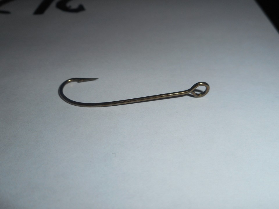 100 MUSTAD no.2 Fly Tying SPROAT hook BIG eye strait, 1/4 longer NORWAY ...