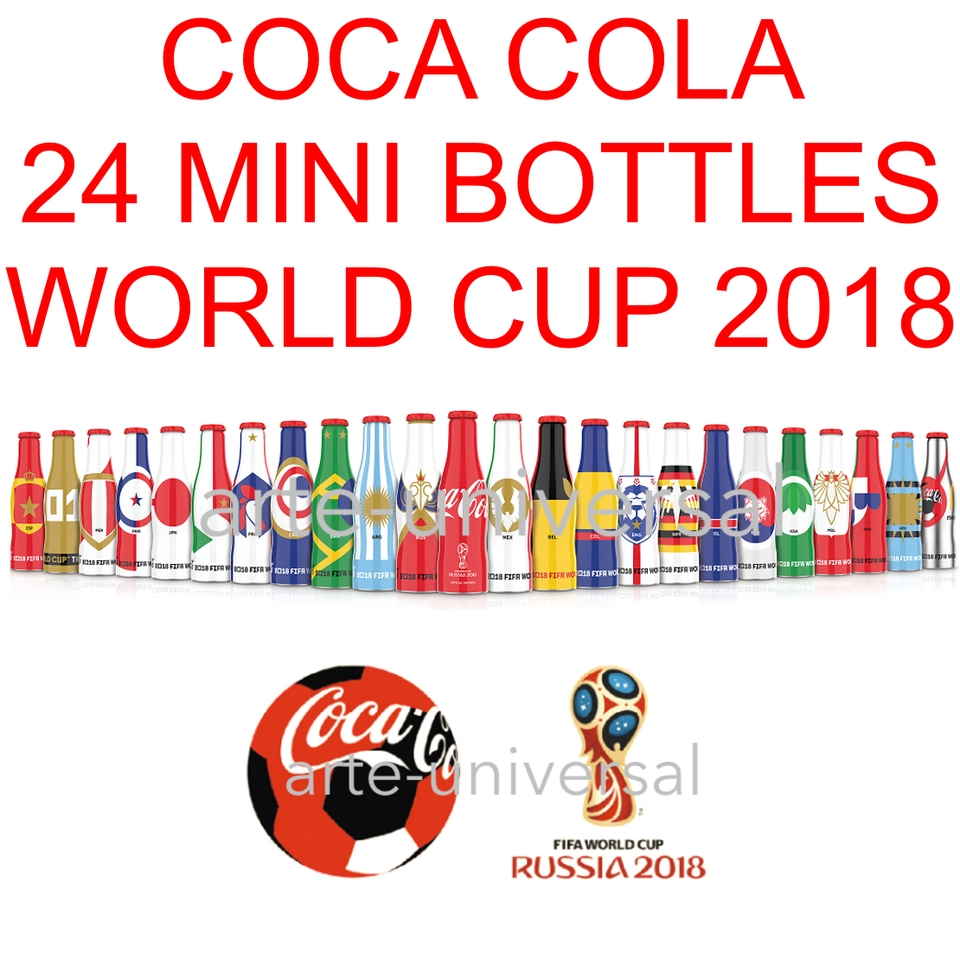 ⚽ 24 MINI COCA COLA BOTTLES RUSSIA SOCCER FOOTBALL WORLD CUP 2018 ...