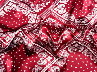 Scarf Scarves Neckerchief Oblong Wild Rag Western Bandana Paisley silky ...