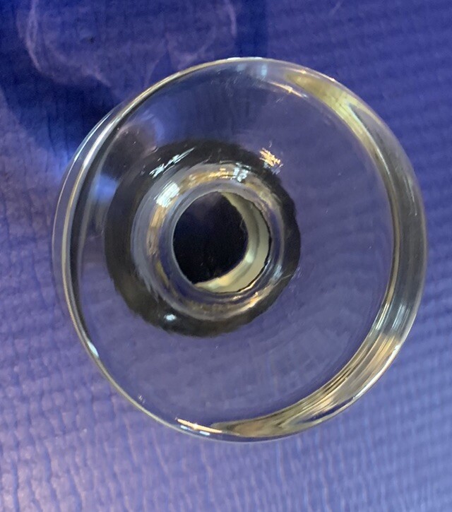 Vtg Crystal Decanter Etched Schooner w. Stopper & 6 Matching Cocktail ...