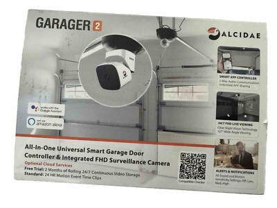 Alcidae Garager 2 All-in-One Smart Garage Door Opener & Surveillance ...