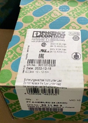 1pcs Phoenix Contact PT 4-HESI-LED 24 (5X20) 3211903 | eBay