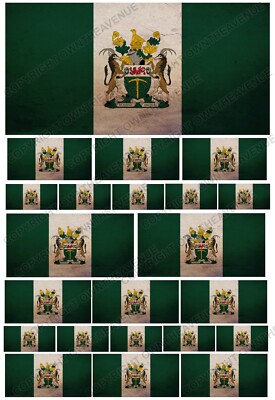 22Pcs Pack Lot Rhodesia Rhodesian Vintage Style Flags Assorted Sticker ...