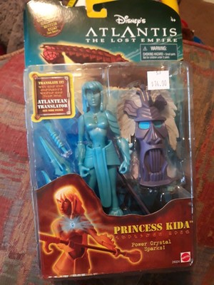 DISNEY ATLANTIS PRINCESS KIDA Crystal Blue Collector Edition Figure ...