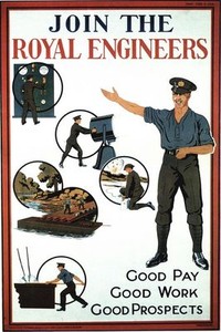 Vintage British Army Royal Engineers Recruitment Poster A3/A2 Print | eBay