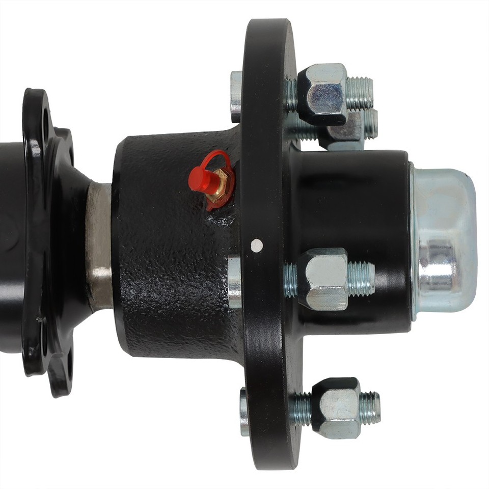 For 3500lbs Trailer Axle 5 lug-4.5"89" Hub Face 74" Spring Center 76 ...