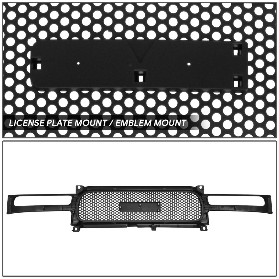 Black Front Round Mesh Grille Shell Insert for Sierra Yukon XL 1500 ...