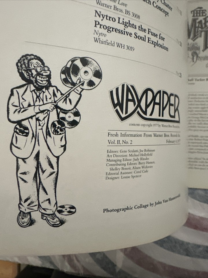 FLEETWOOD MAC RUMOURS Waxpaper Mag Feb 1977 Warner Bros Bootsy’s Rubber ...