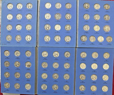 1932-1959 Washington Silver Quarter Set, 2 Complete Whitman Coin ...