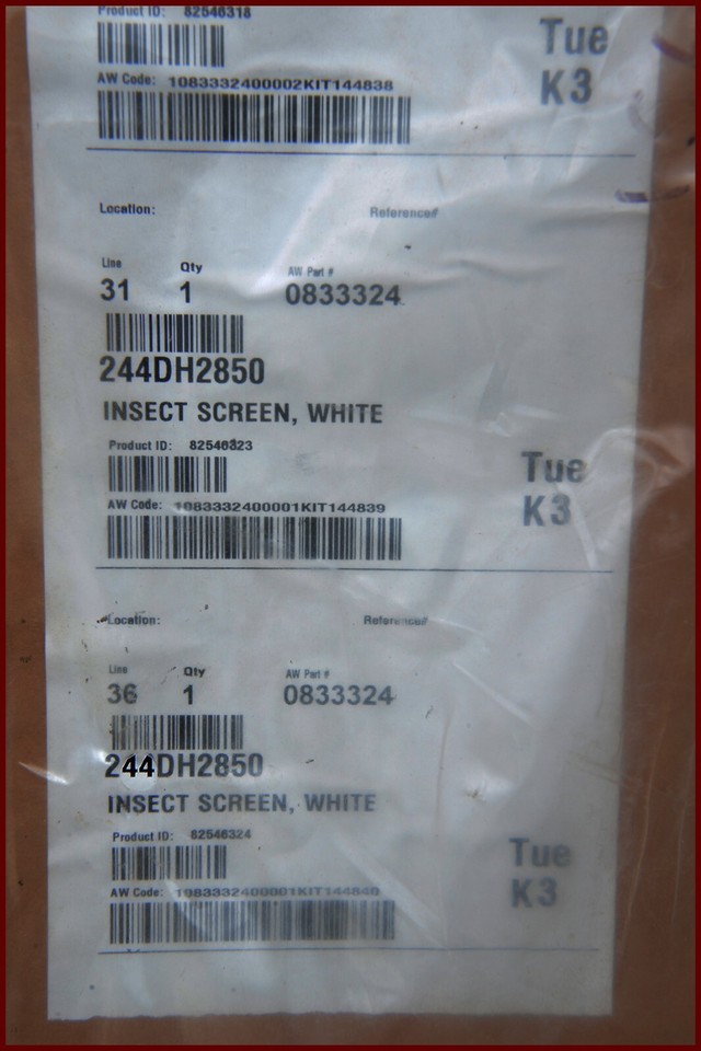 New Anderson WINDOW Screens, PLEASE SEE LABELS | eBay