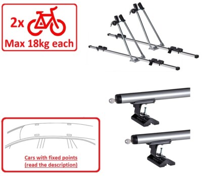 Roof Rack M015/A130 +Bike Racks for 2 Bikes For Vauxhall Astra ...