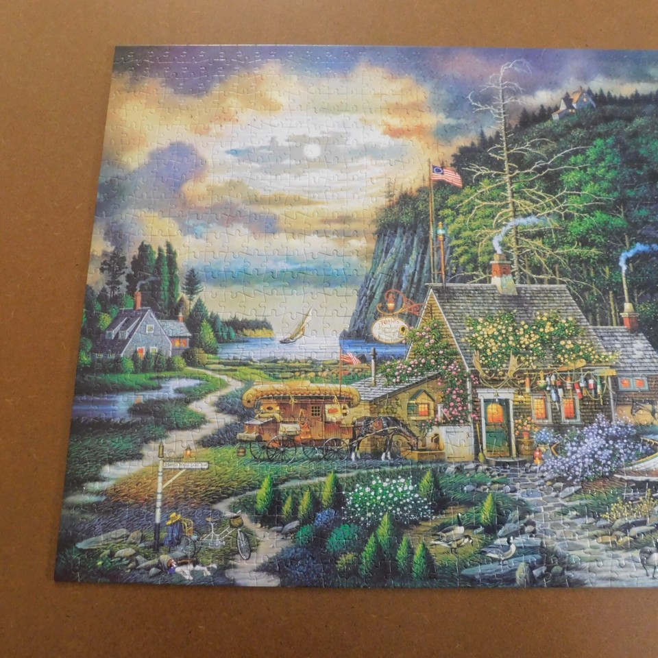 Charles Wysocki 1000 Piece Jigsaw Puzzle Moonlight & Roses Buffalo ...