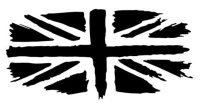 LARGE 23 union jack flag vinyl car bonnet sticker camper van graphic ...
