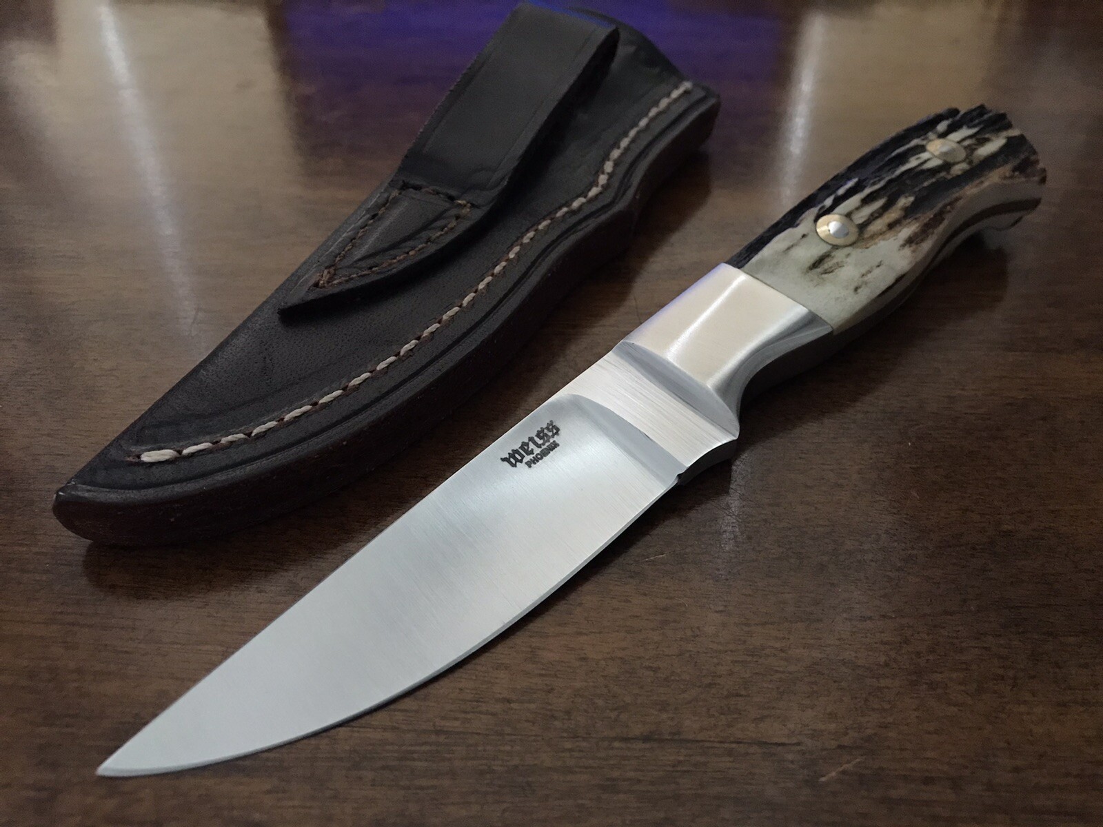 Charles Weiss Early Custom Fixed Blade Integral Knife Nice Handle | eBay