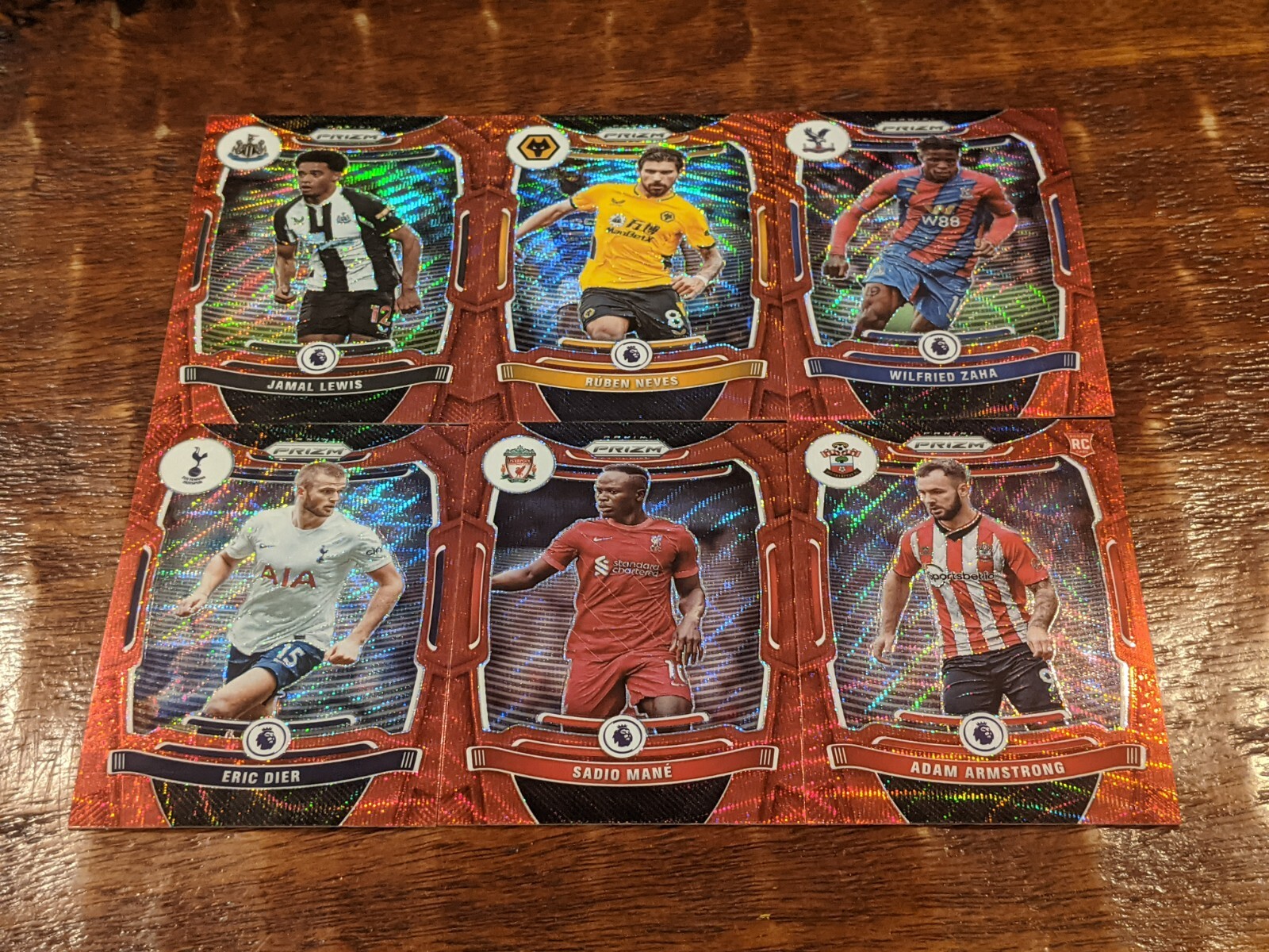 2021-22 Panini Prizm EPL Red Wave Refractor PICK YOUR CARD Complete ...