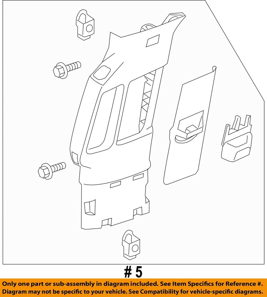 GM OEM 2019 Sierra 2500 HD Cab Interior Trim-Upr Ctr Plr Trim 84449137 ...