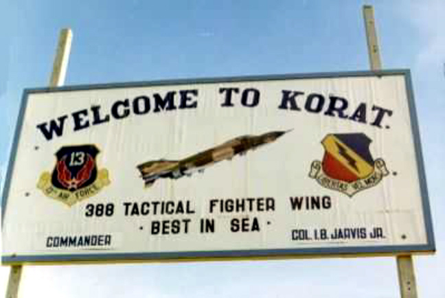 KORAT ROYAL THAILAND us AIR FORCE BASE RTAFB HAT PIN 7th 13th AIR FORCE ...