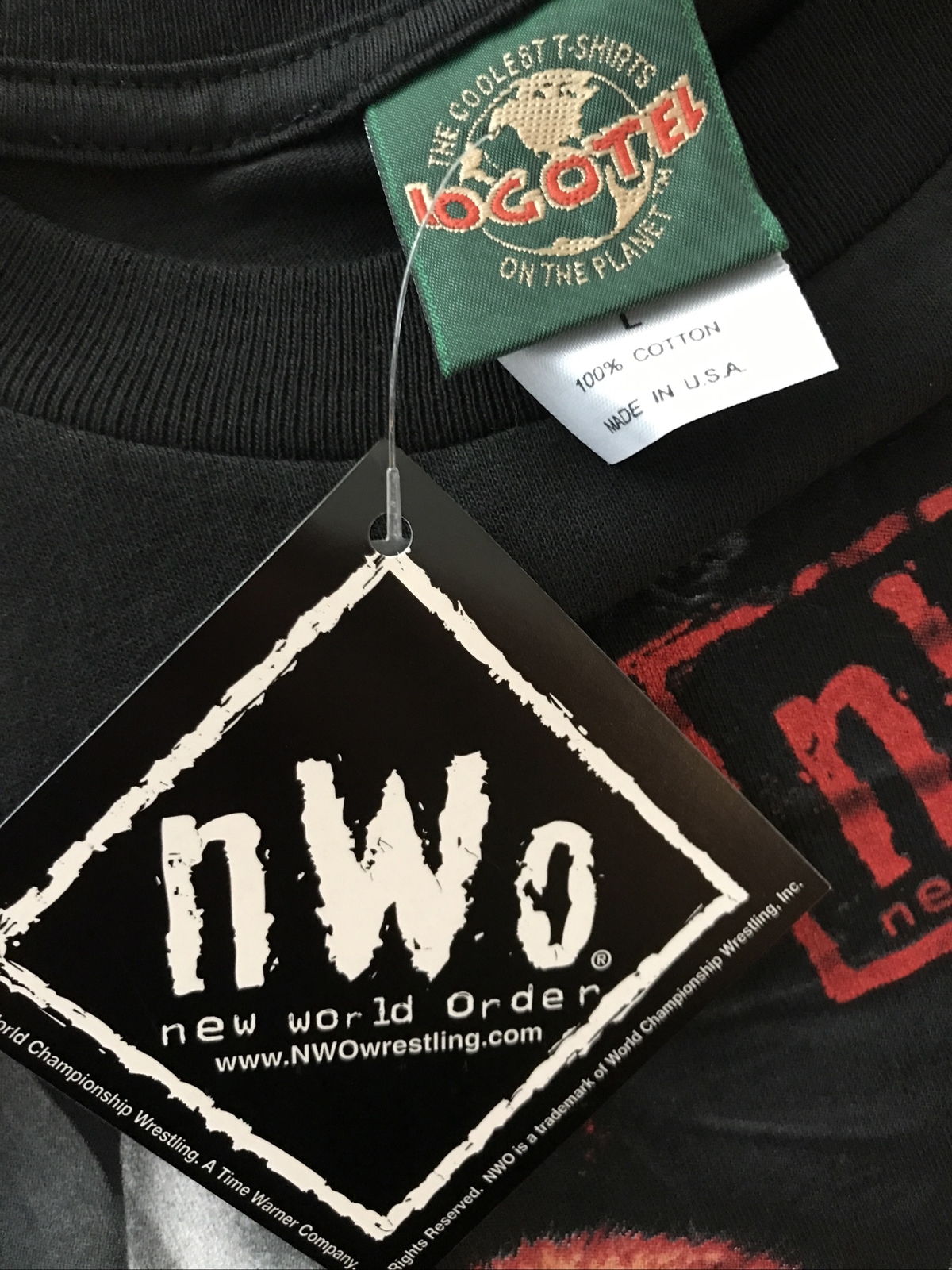 NOS 1998 vtg nWo Wolfpack Red Black Unchained T-Shirt… - Gem