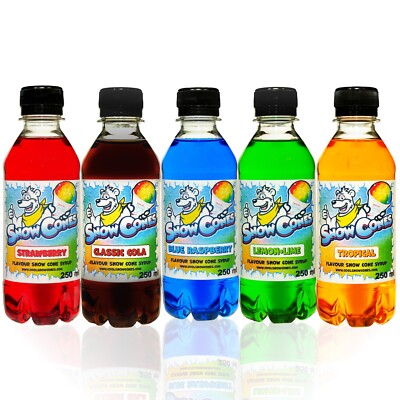 SLUSH PUPPY MACHINE SYRUP NINJA SLUSHIE SYRUP SNOW CONE SLUSH 5x250ML ...