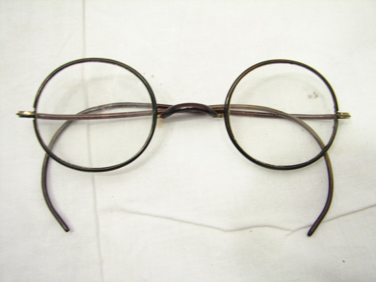 Early Circular Spectacles Brown Round John Lennon Ben… - Gem