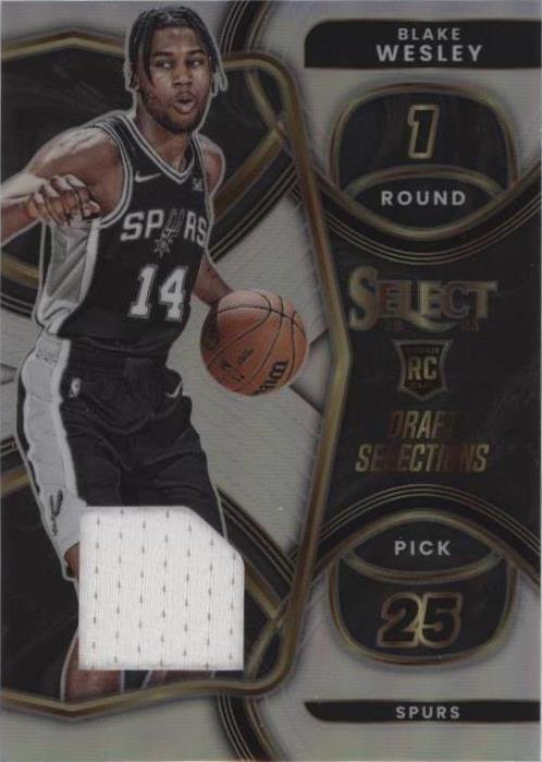 2022-23 Panini Select - Draft Selections Memorabilia Blake Wesley #DSM ...