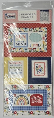 Echo Park Paper Co NIP Chipboard Frame My Favorite Summer 6X13 | eBay