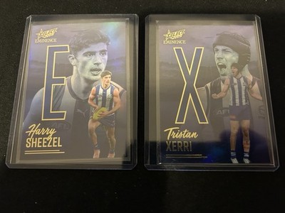 2025 AFL Eminence Nameplate X TRISTAN XERRI 007/115 & Harry Sheezel E ...