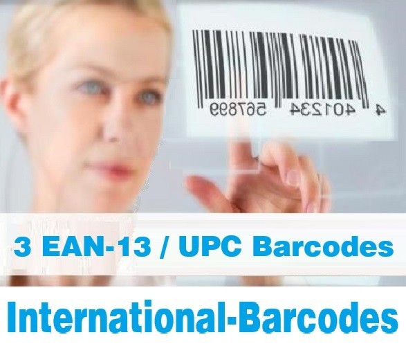 3 EAN-13 / UPC Codes - Barcodes kaufen - GS1-Codes - EAN-Nummern ...