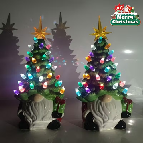 LED Glowing Christmas Gnome Light Santa Doll Lamp Hangable Ornament ...