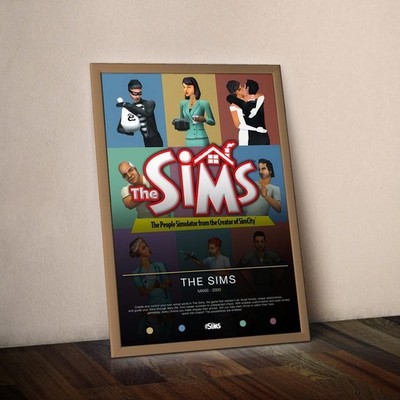 The Sims Poster Classic PC Game Wall Art Decor Poster, Unframe | eBay