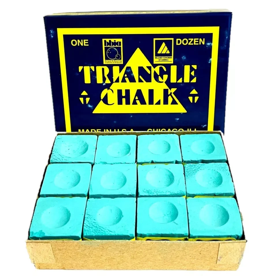 TRIANGLE SNOOKER or POOL Cue Tip CHALK - By Tweeten in BOX or PIECES ...