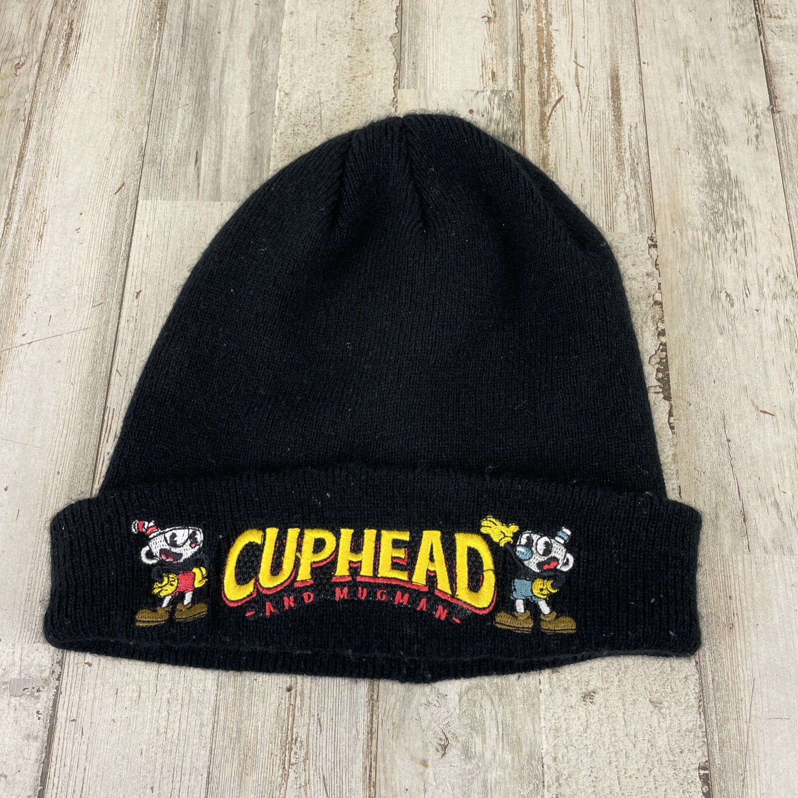 Cuphead And Mugman Embroidered Beanie Hat Unisex - Gem