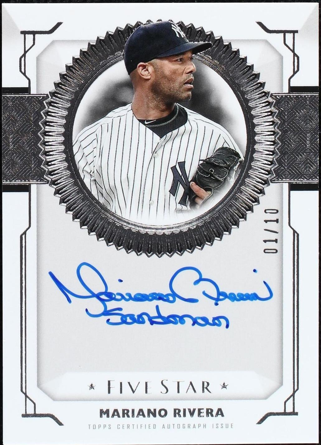 2019 Topps Five Star - Five Star Signatures Mariano Rivera #FS-MR /10 ...