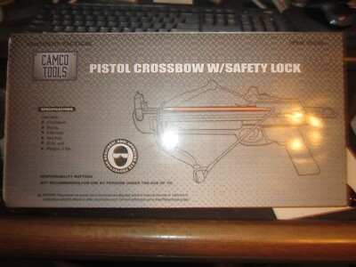 NEW PISTOL CROSSBOW Made by CAMCO TOOLS Safety Lock, 4 Arrows/Bolts ...