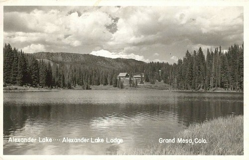 Rppc GRAND JUNCTION, COLORADO ALEXANDER LAKE LODGE, Across Lake, 1957 ...