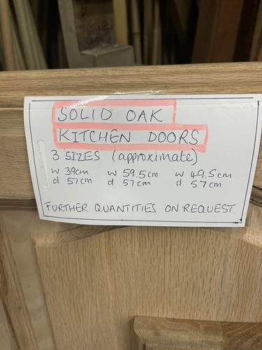 Solid Oak Cupboard Doors, ( Brand New), | eBay UK