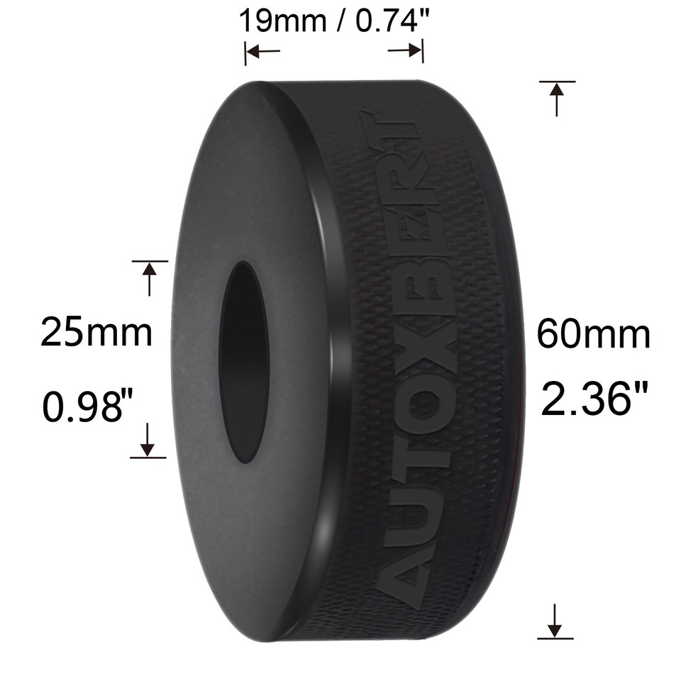 Hydraulic Bottle Jack Slotted Adapter Pad 25mm Hole On Bottom Rubber ...