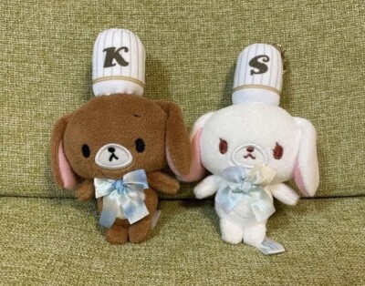rare sanrio sugar bunnies shirousa kurousa key chain set | eBay