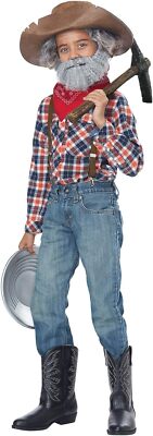 Prospector Kit Gold Miner 49er Fancy Dress Up Halloween Child Costume ...