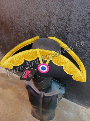Napoleonic Revolutionary War 17th 18th century General officer Tricorn ...