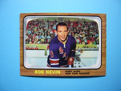 1966/67 TOPPS NHL HOCKEY CARD #27 BOB NEVIN EX/NM SHARP+ 66/67 TOPPS | eBay
