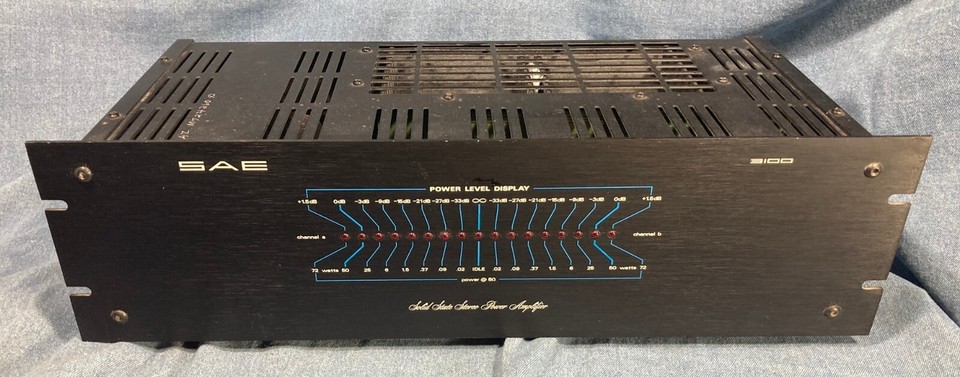 SAE 3100 Solid State Stereo Power Amplifier - AS-IS Parts or Repair | eBay