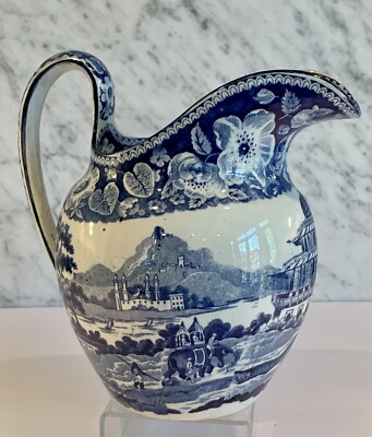 Pitchers - Blue Transferware Pitcher