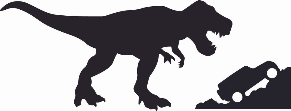 T Rex fits Jeep Decal T-Rex Corner Tyrannosaurus Rex Vinyl sticker Jeep ...