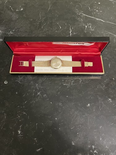 Hamilton Thinline Watch 14K Solid Yellow Gold Ultra Rare NOS | eBay