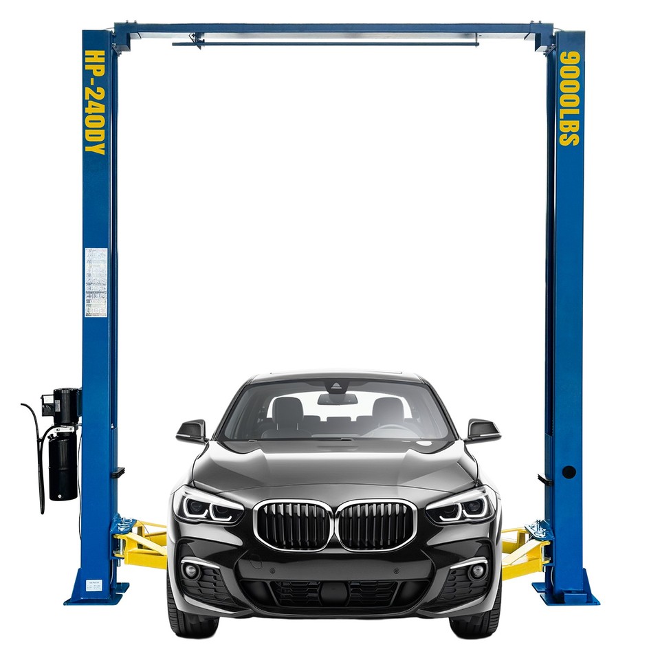 110V Two Post Car Lift, 9,000 LBS Overhead Auto Hoist Truck Lift 3 Year ...