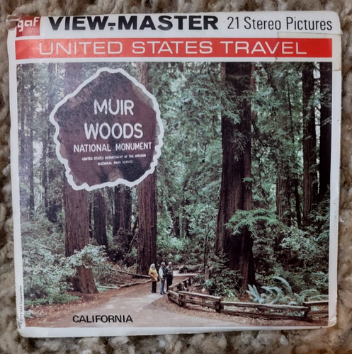 VTG gaf View-Master, 21 Stereo Pictures on 3 Reels Muir Woods Packet No ...